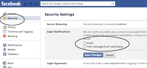 How To Disable Login Notifications (login Checkpoint) On Facebook ...
