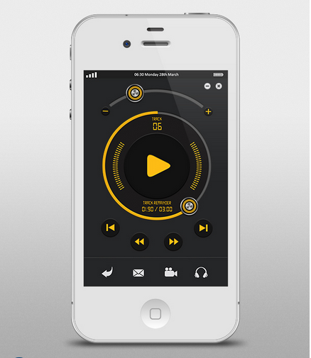 18 Free Music Player Ui Psd Kits • Brand Glow Up
