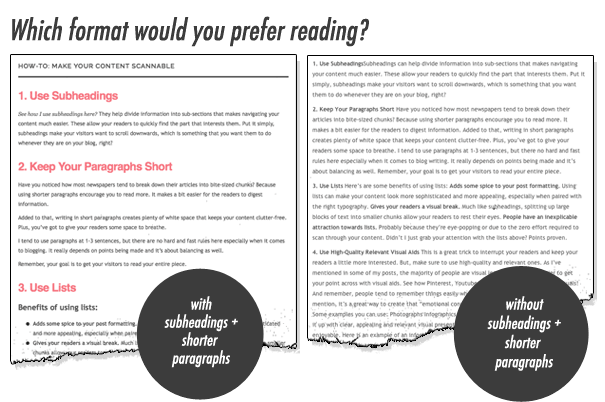 6 Effective Ways To Make Your Content Easier To Read • Brand Glow Up