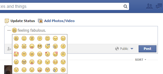 Adding An Emoticon To Your Facebook Status • Brand Glow Up