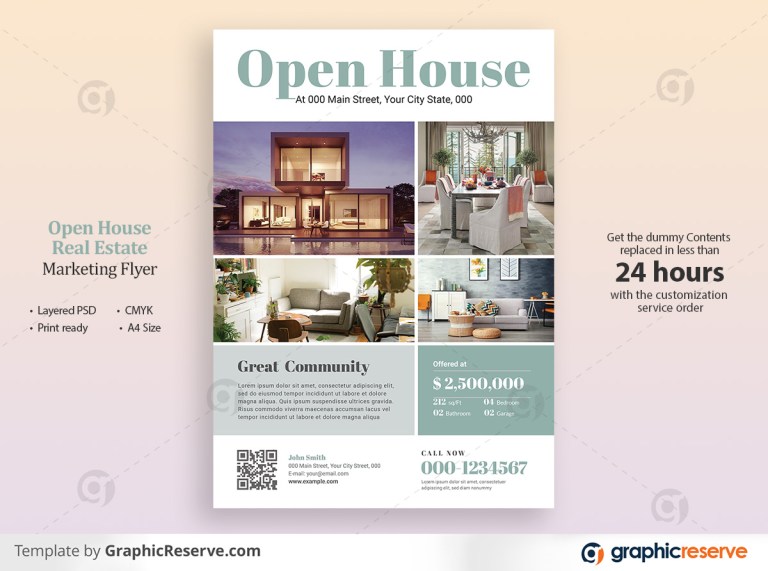 5 Places to Download Open House Flyer Templates • Brand Glow Up